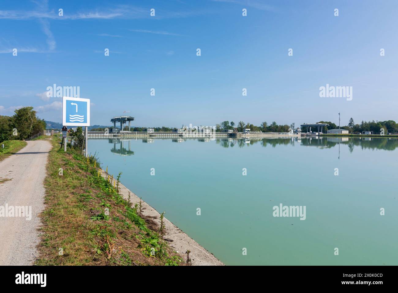 Water power station braunau simbach at river inn hi-res stock ...