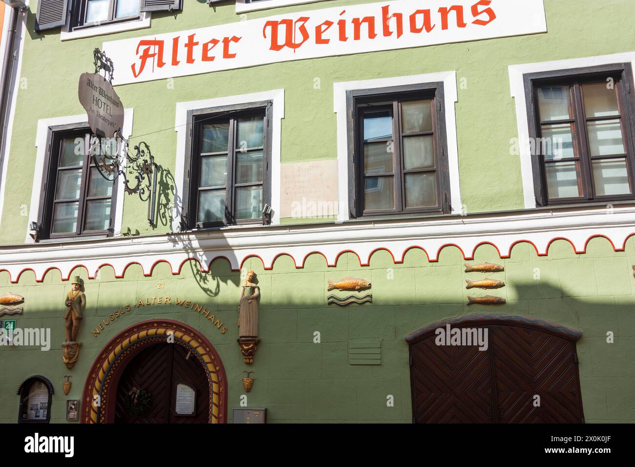 Braunau am Inn, house Alter Weinhans in street Linzer Straße in Old ...