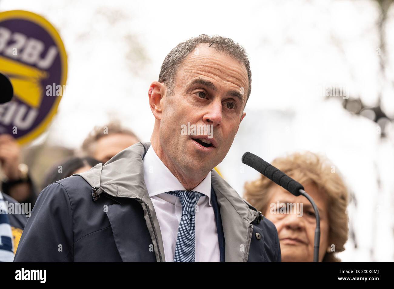 New York, USA. 11th Apr, 2024. Jeff Blau, CEO, Related Companies speaks ...