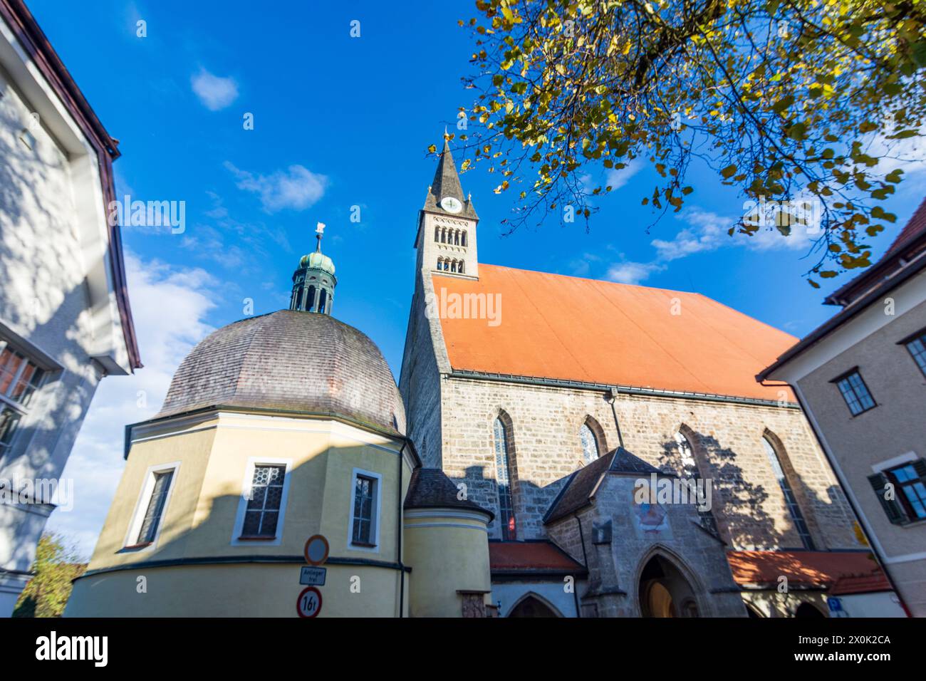 Laufen, Laufen collegiate church in Old Town, Berchtesgadener Land ...