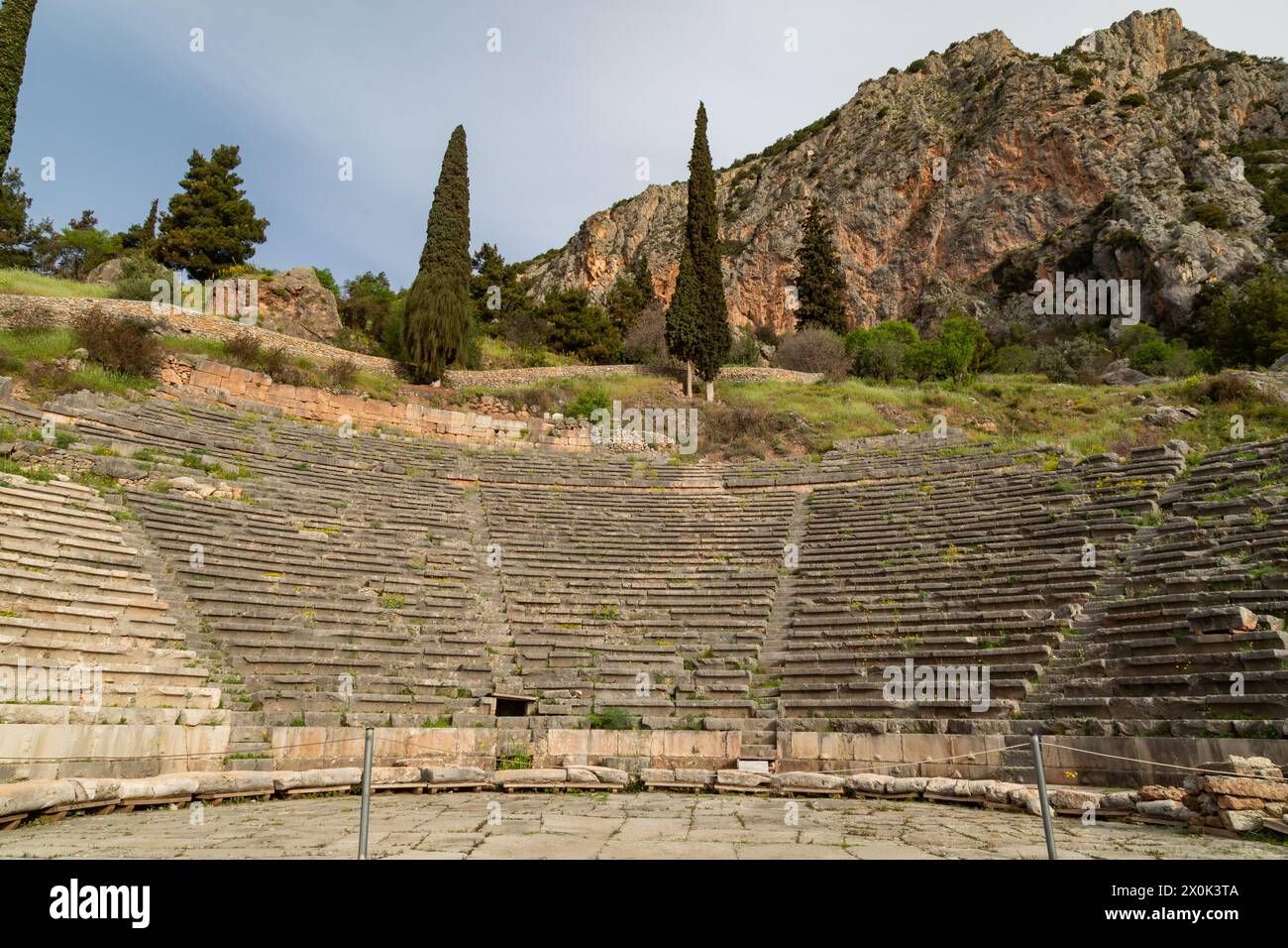The Ancient Theatre of Delphi, Greece Stock Photo - Alamy