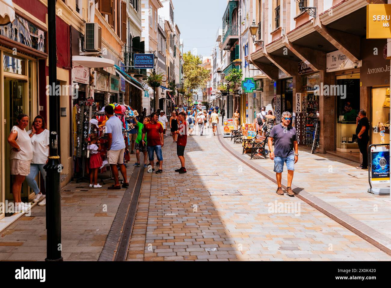 Main Street, Calle Real, is the main arterial street in the British ...