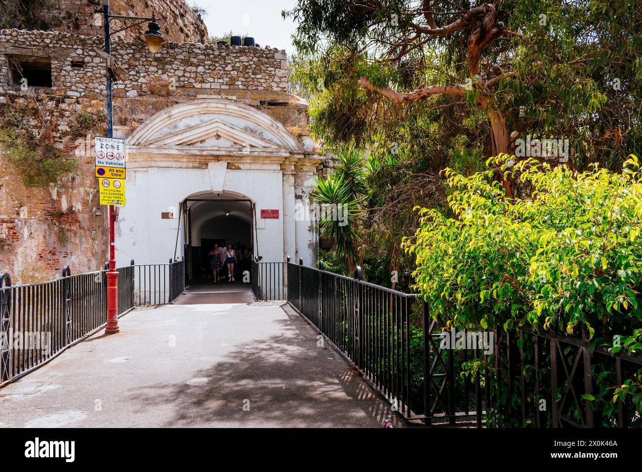 Landport Gate. View from outside the walled enclosure. This gate ...