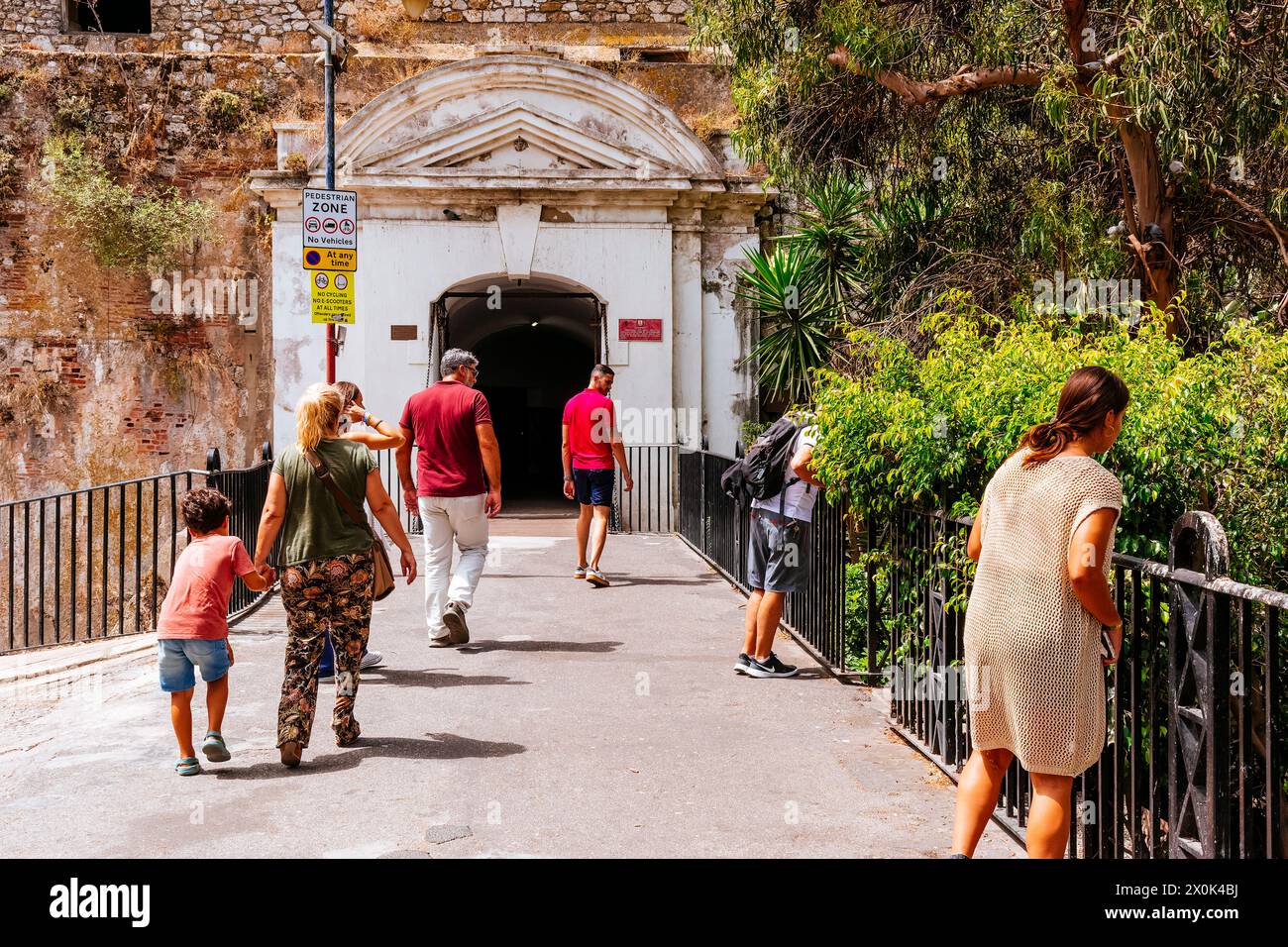 Landport Gate. View from outside the walled enclosure. This gate ...