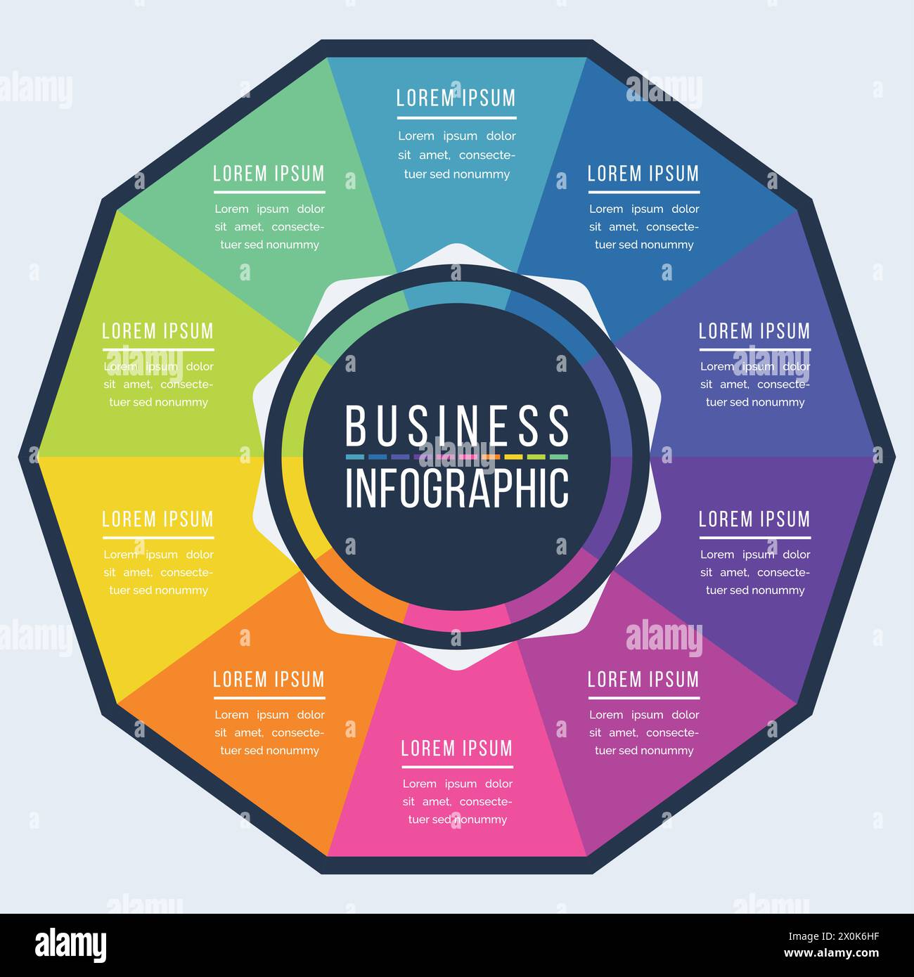 Infographic business design 10 Steps, objects, elements or options ...