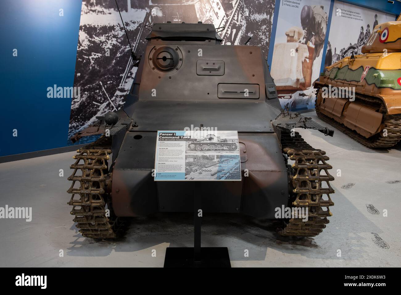 Bovington.Dorset.United Kingdom.February 25th 2024.A Panzer 1 command ...
