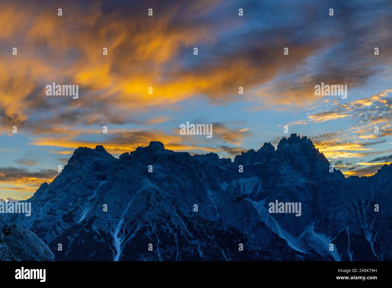 Beautiful mounatin summits of the Dolomites in italian Alps in summer ...