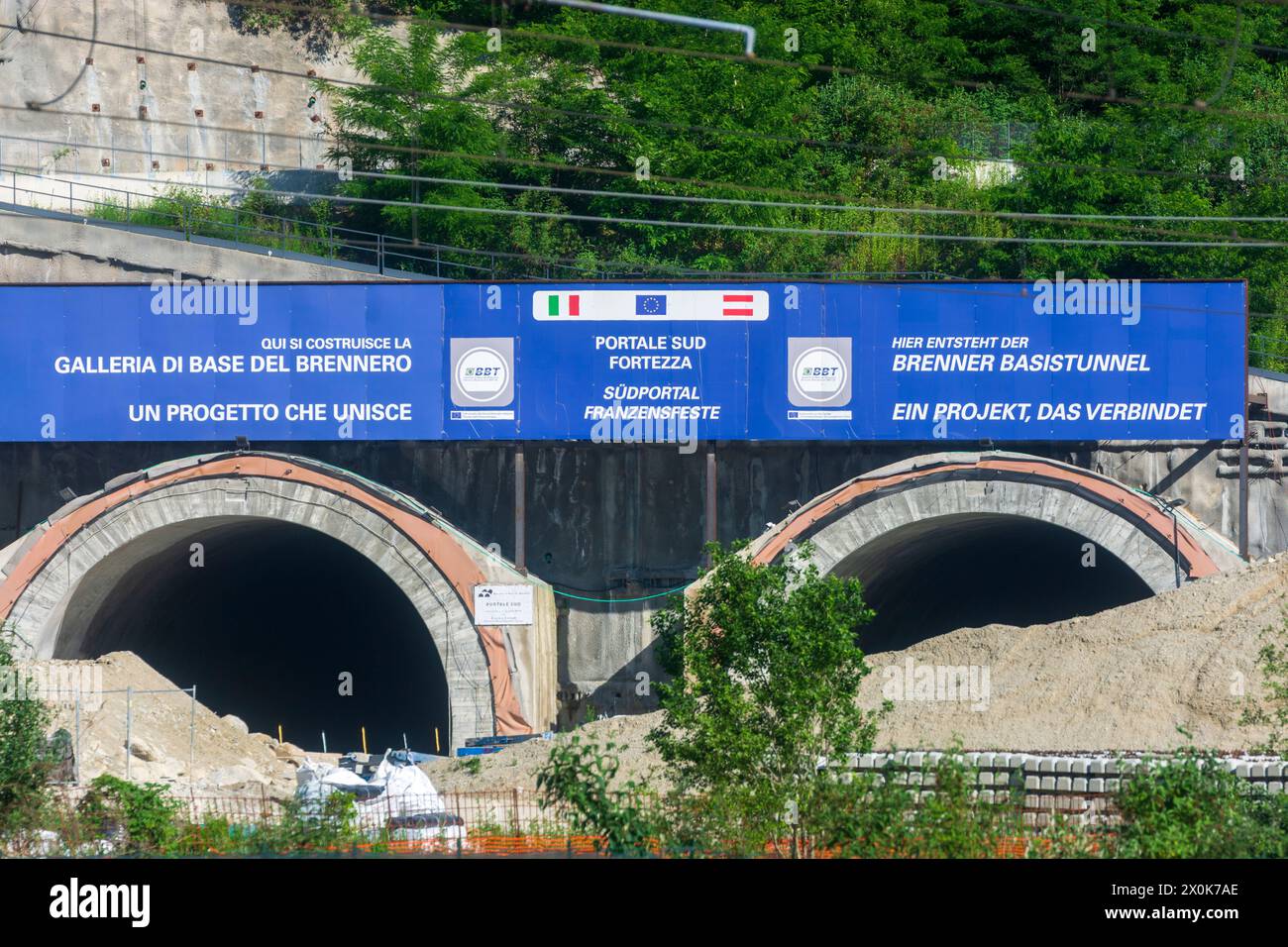 South portal of brenner base tunnel brennerbasistunnel hi-res stock ...