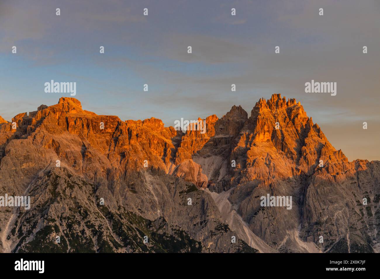 Beautiful mounatin summits of the Dolomites in italian Alps in summer ...