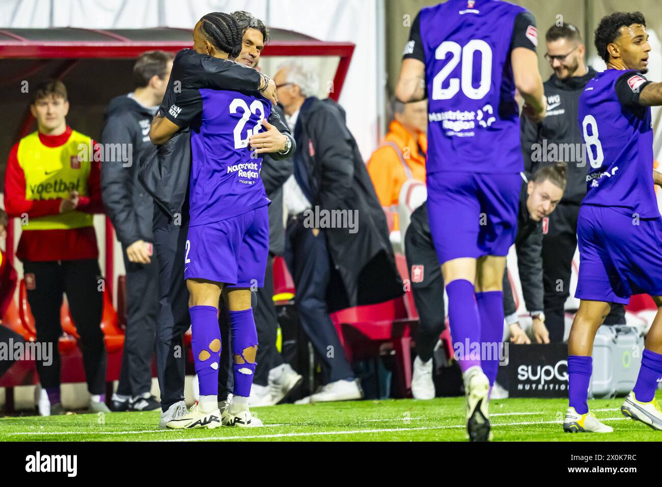 Emmen, Netherlands. 12th Apr, 2024. EMMEN, Stadium Oude Meerdijk, 12-04-2024, season 2023/2024 ...