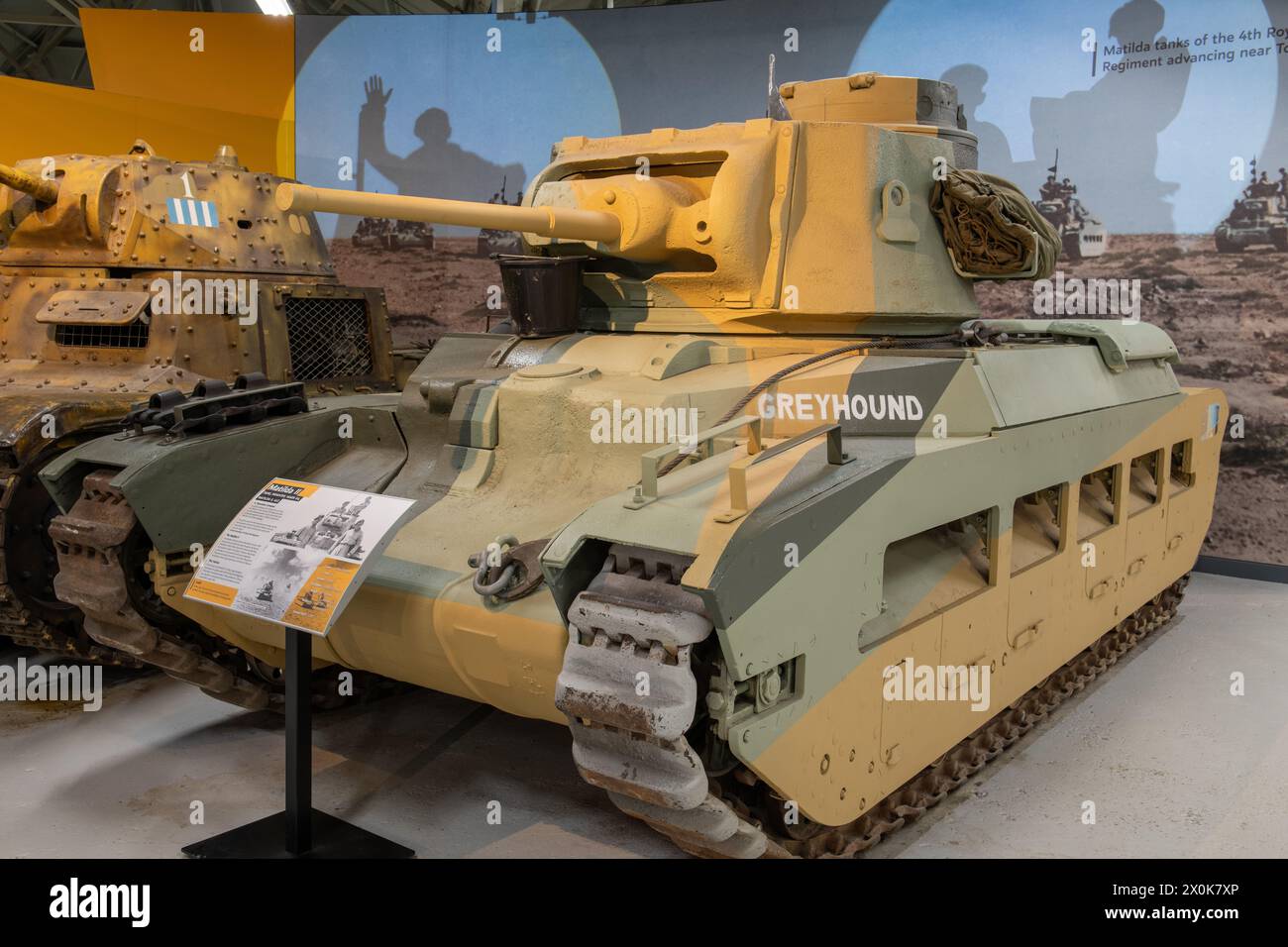 Bovington.Dorset.United Kingdom.February 25th 2024.A Matilda 2 infantry ...