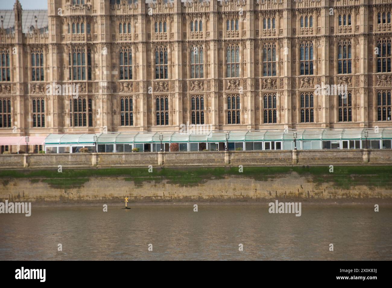 The Houses of Parliament from the South Bank of the River Thames ...