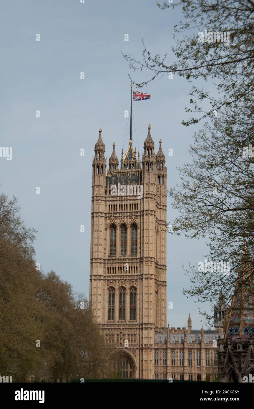 Victoria Tower, Houses of Parliament, Palace of Westminster ...