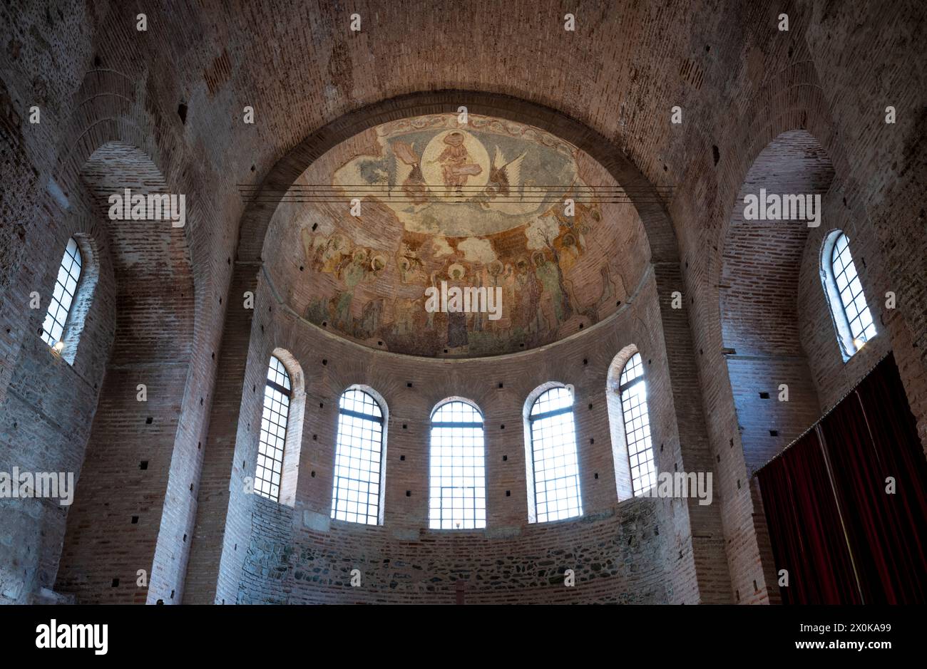 Interior view of Rotonda, Rotunda of Galerius, Roman circular temple ...