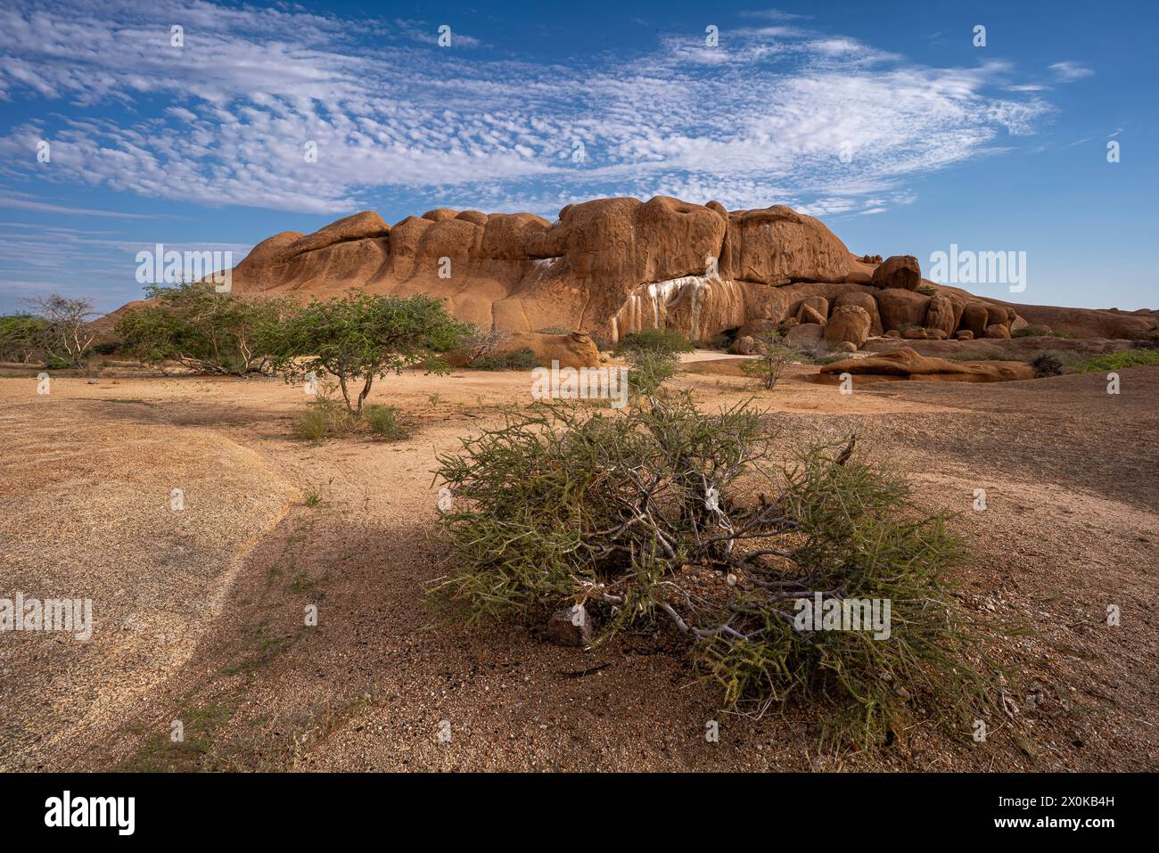 The Spitzkoppe, an inselberg with a height of 1728 m east of Swakopmund ...