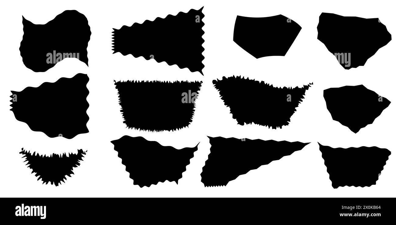 jagged form, triangle in black color vector Stock Vector Image & Art ...