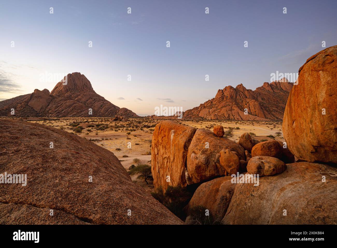 The Spitzkoppe, an inselberg with a height of 1728 m east of Swakopmund ...