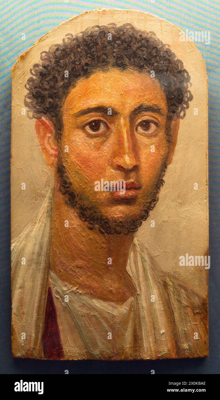 Mummy portraits or Fayum mummy portraits are a type of naturalistic ...