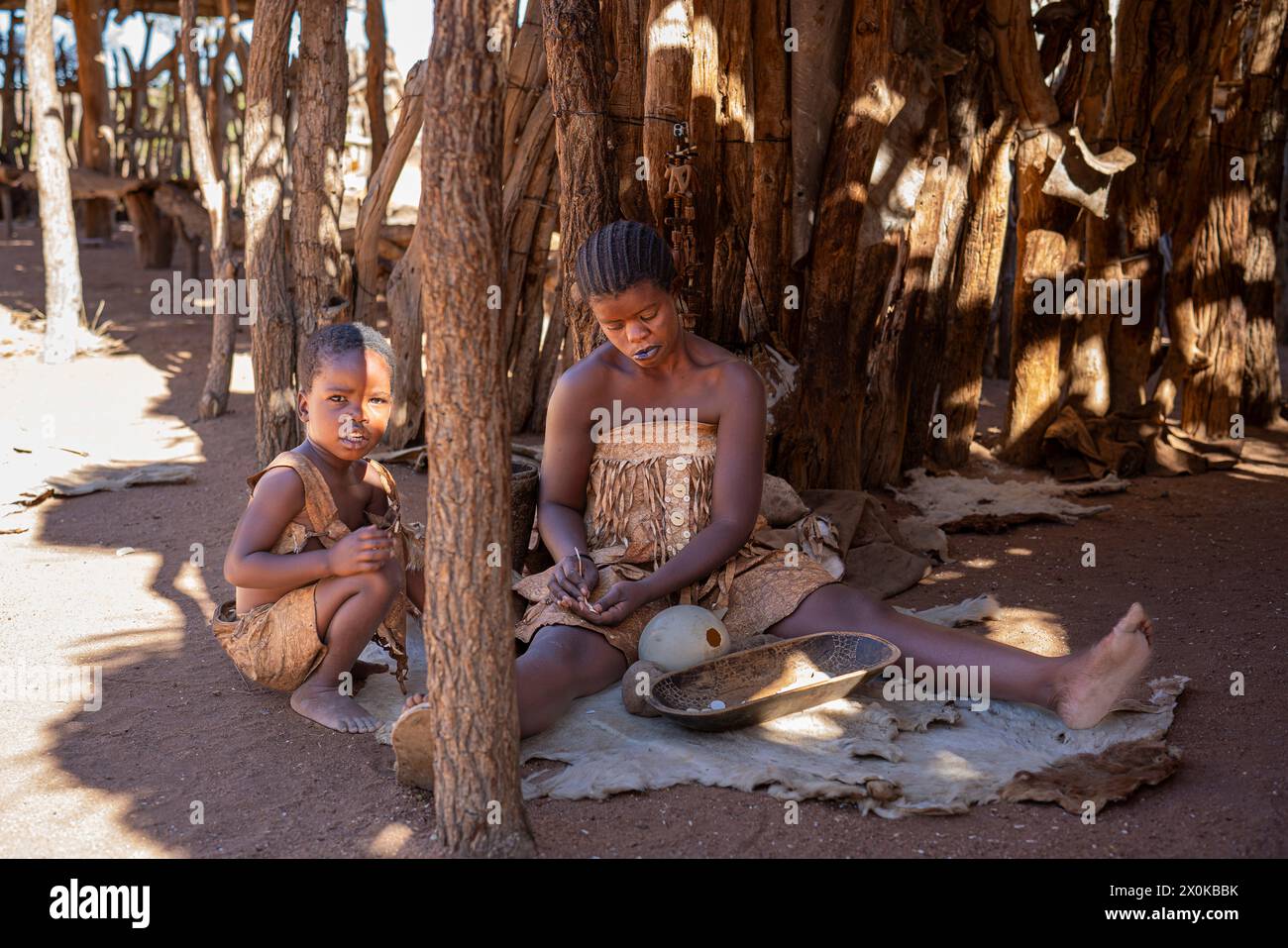 The Living Museum of the Damara, Twyfelfontein, Namibia Stock Photo - Alamy