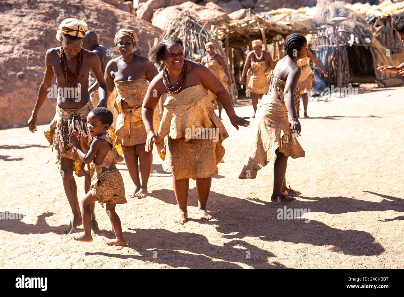 The Living Museum of the Damara, Twyfelfontein, Namibia Stock Photo - Alamy
