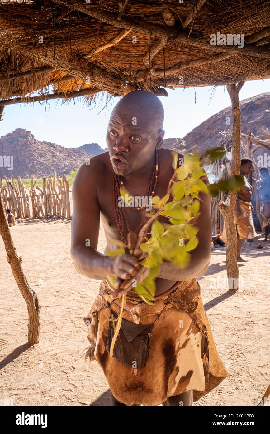 The Living Museum of the Damara, Twyfelfontein, Namibia Stock Photo - Alamy