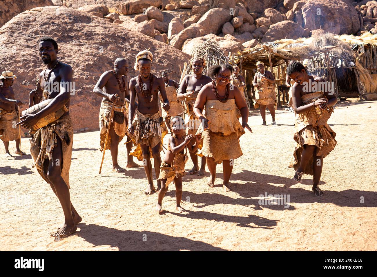 The Living Museum of the Damara, Twyfelfontein, Namibia Stock Photo - Alamy