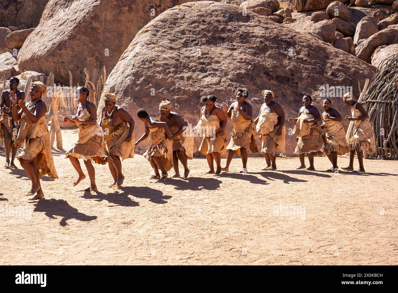 The Living Museum of the Damara, Twyfelfontein, Namibia Stock Photo - Alamy