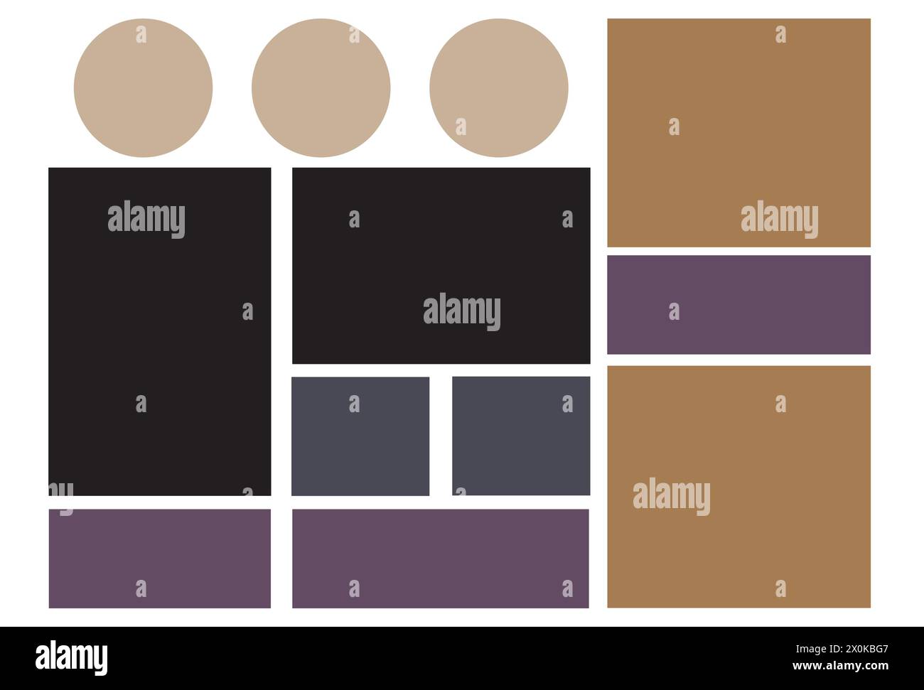 Moodboard layout. Photo frames, collage grid arrangement for ...