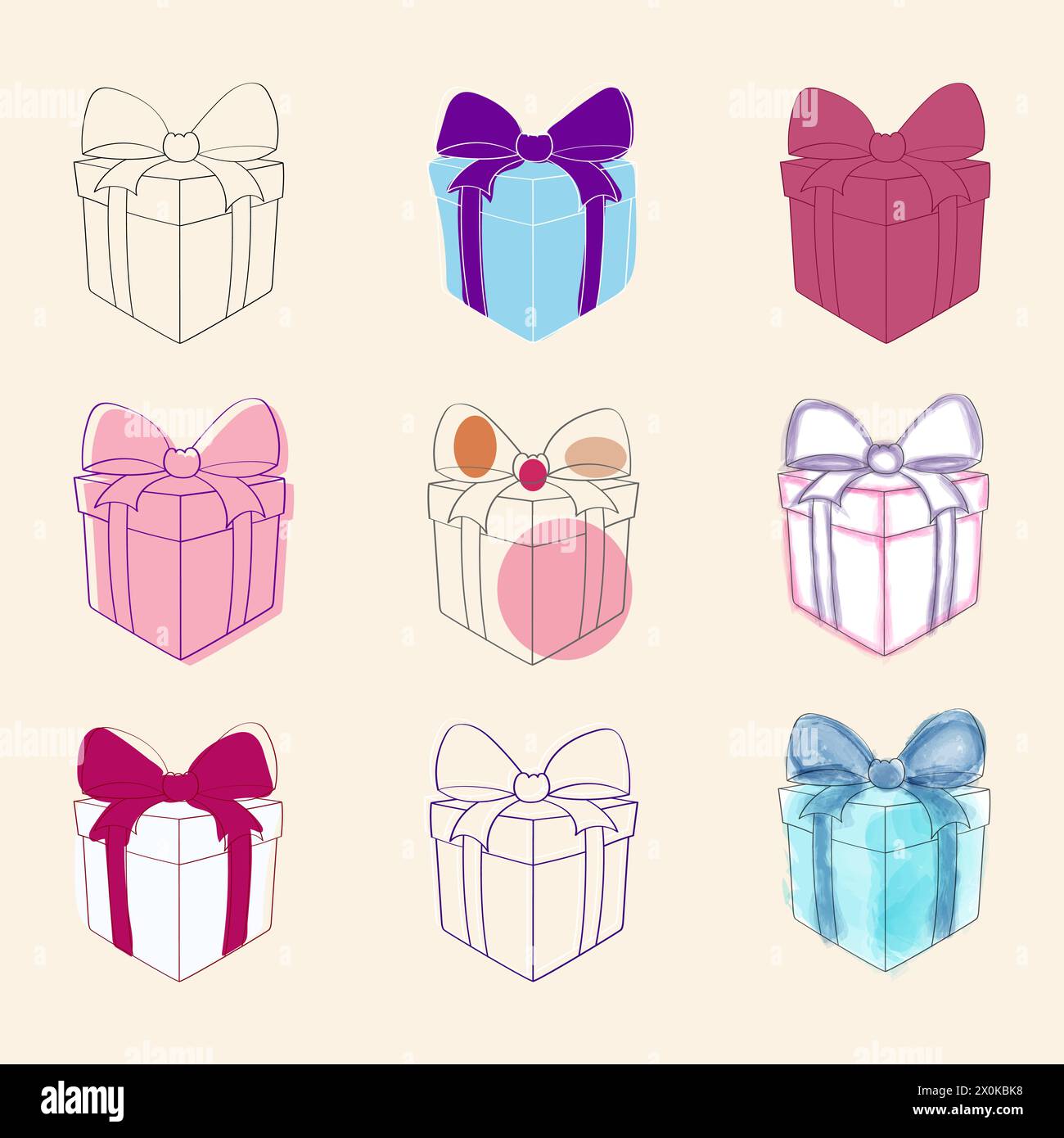 Packaged selection Stock Vector Images - Alamy