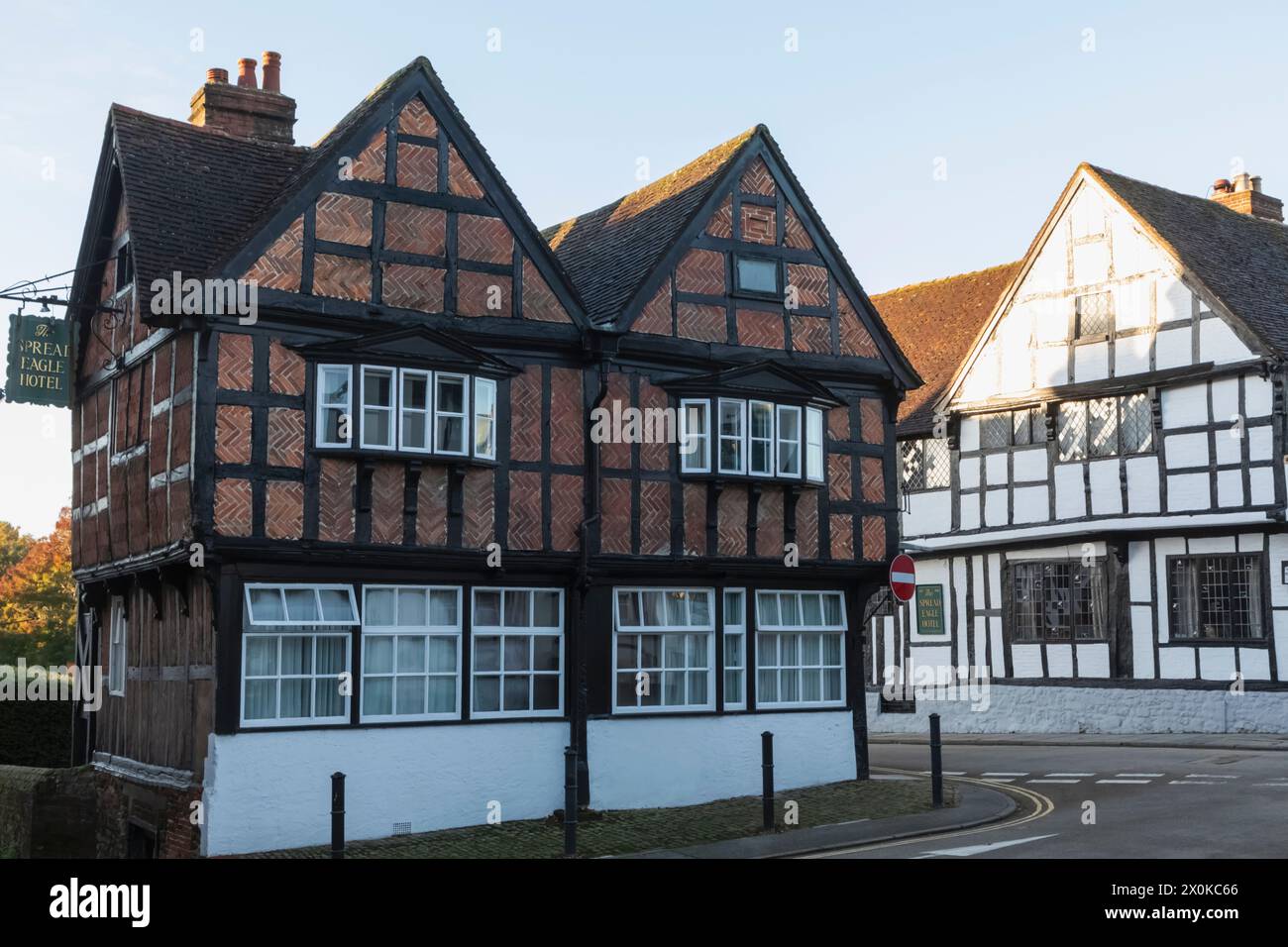 England, West Sussex, Midhurst, Tudor Era Half Timbered Buildings Stock ...