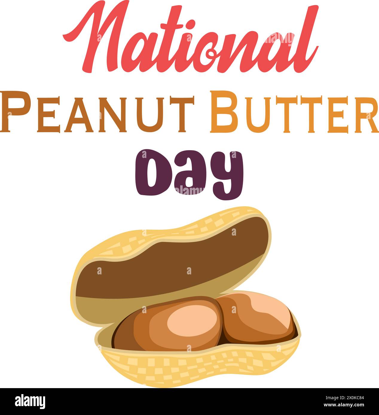 American homemade peanut butter Stock Vector Images - Alamy