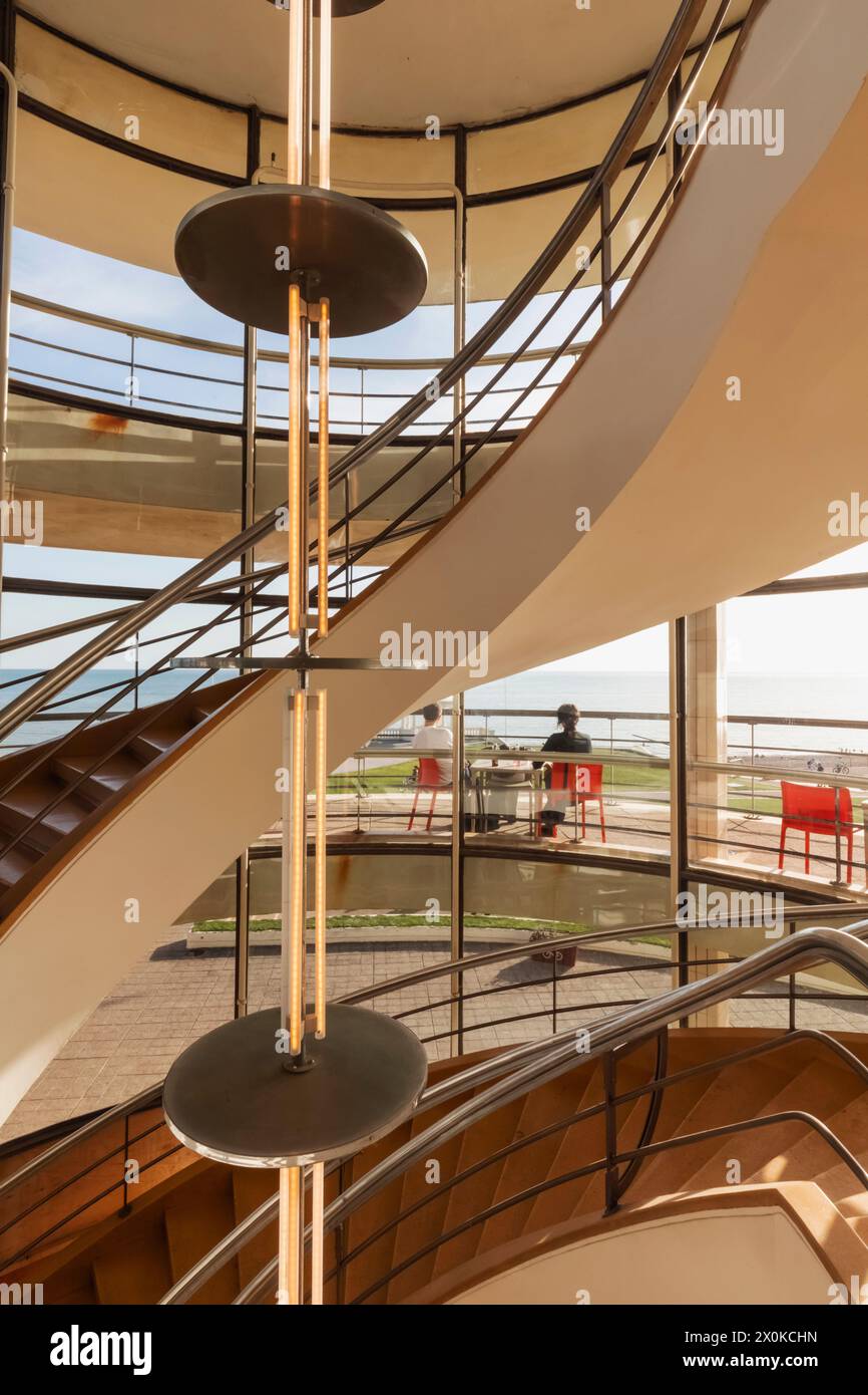 England, East Sussex, Bexhill-on-Sea, De la Warr Pavillion, Interior ...