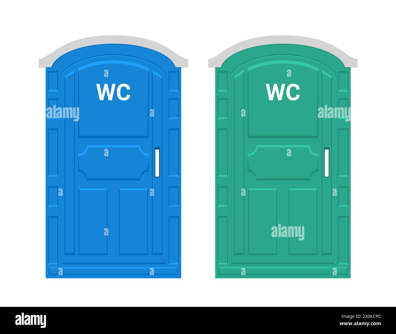 Portable toilet vector cabin. Mobile toilet outdoor icon public wc ...