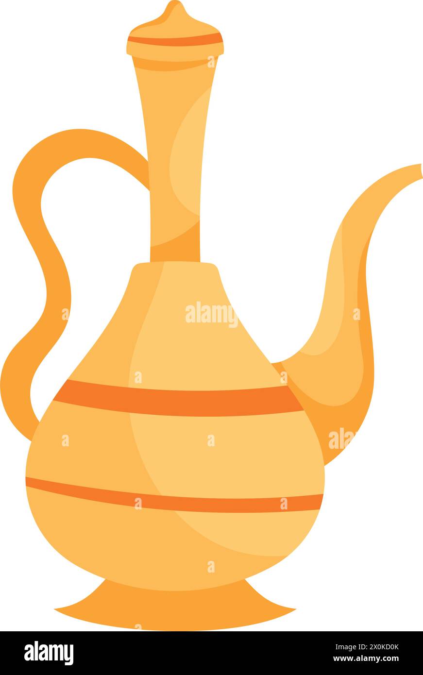 Dallah traditional arabic coffee pot Stock Vector Images - Alamy