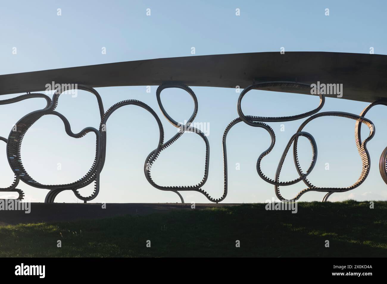 England, West Sussex, Littlehampton, The Long Bench designed by Studio ...