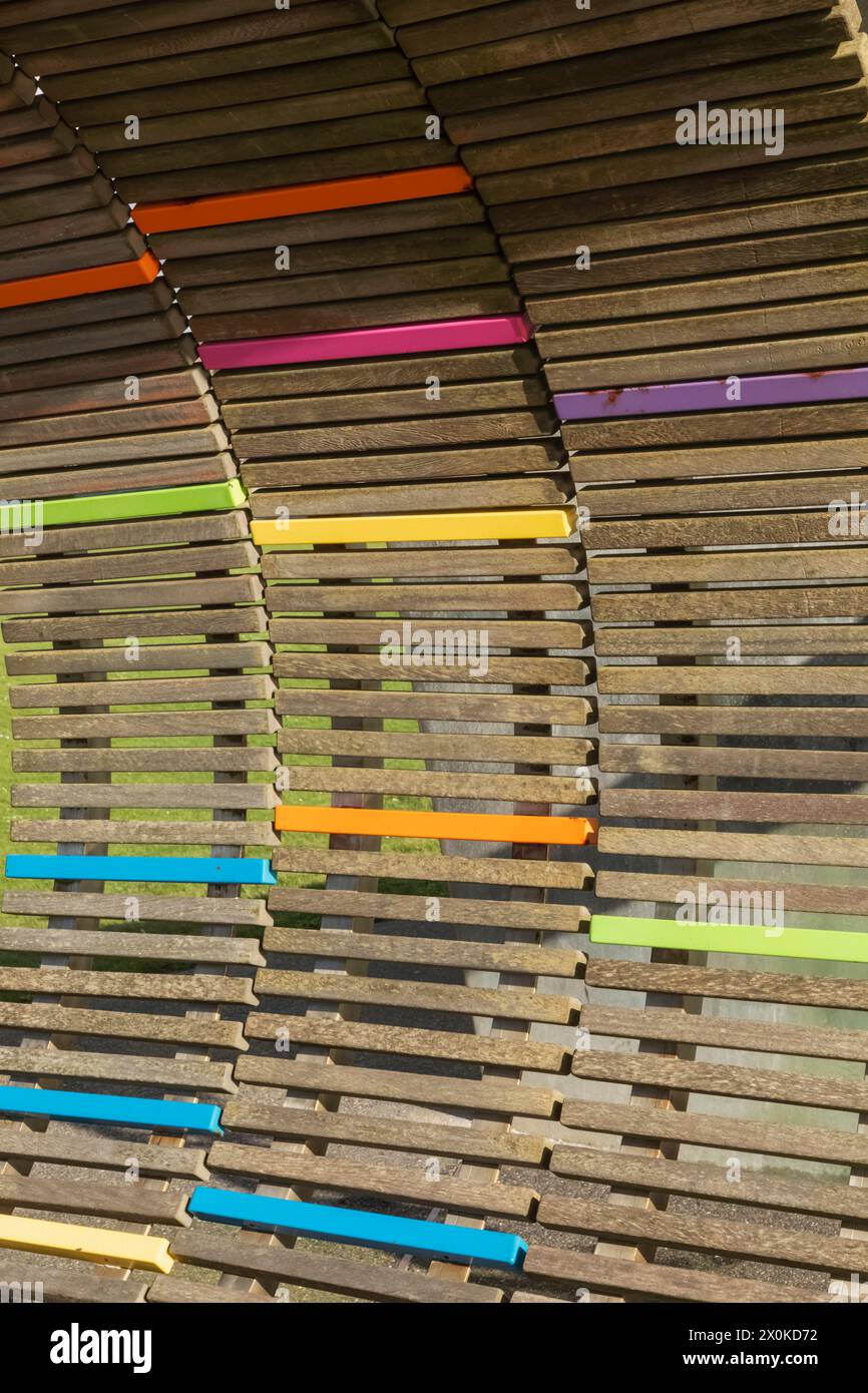 England, West Sussex, Littlehampton, The Long Bench designed by Studio ...