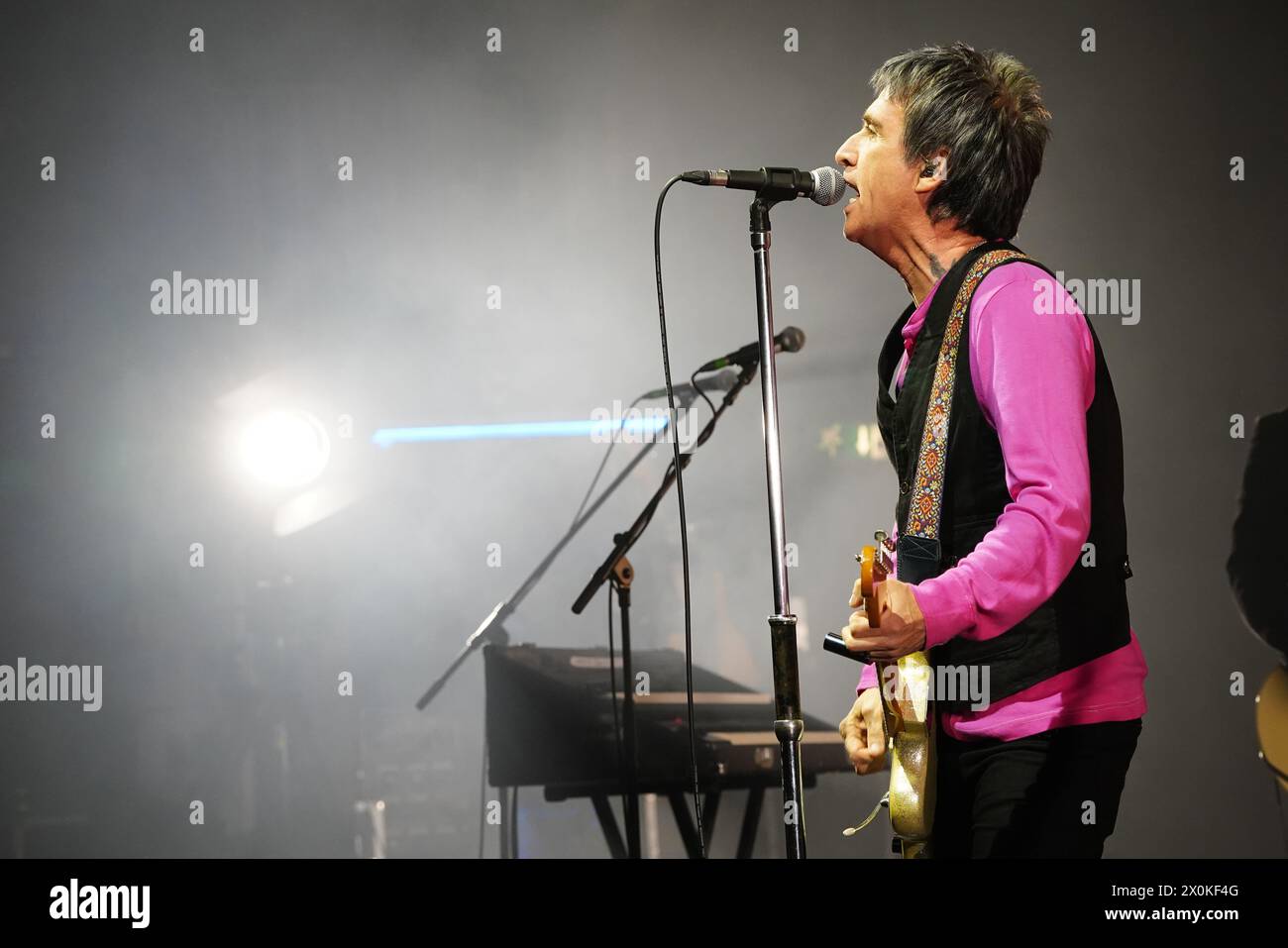 Johnny Marr performs on stage at the Eventim Apollo in Hammersmith ...