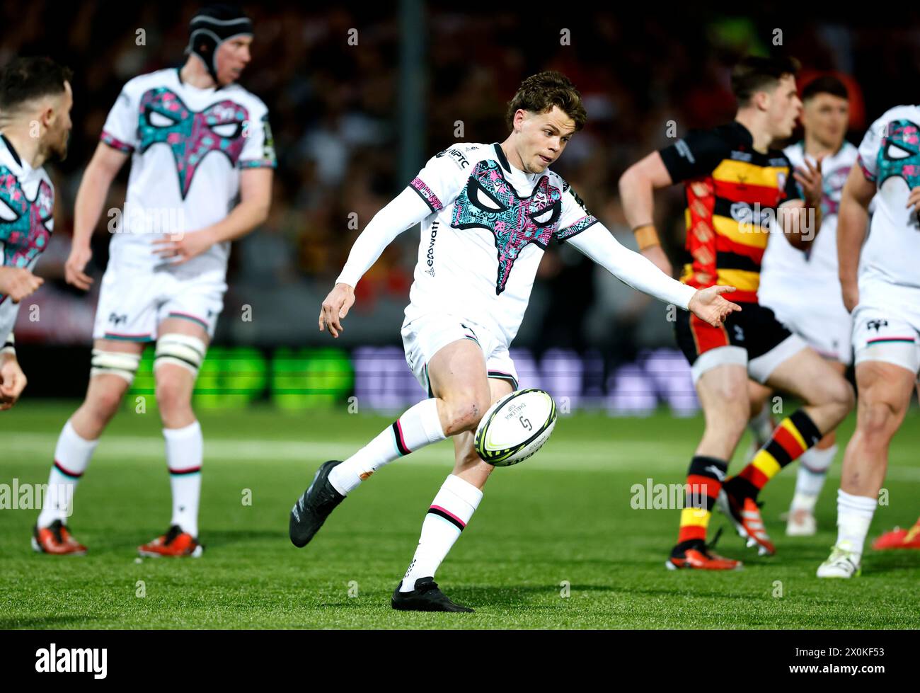 Ospreys' Jack Walsh during the EPCR Challenge Cup quarter-final match ...