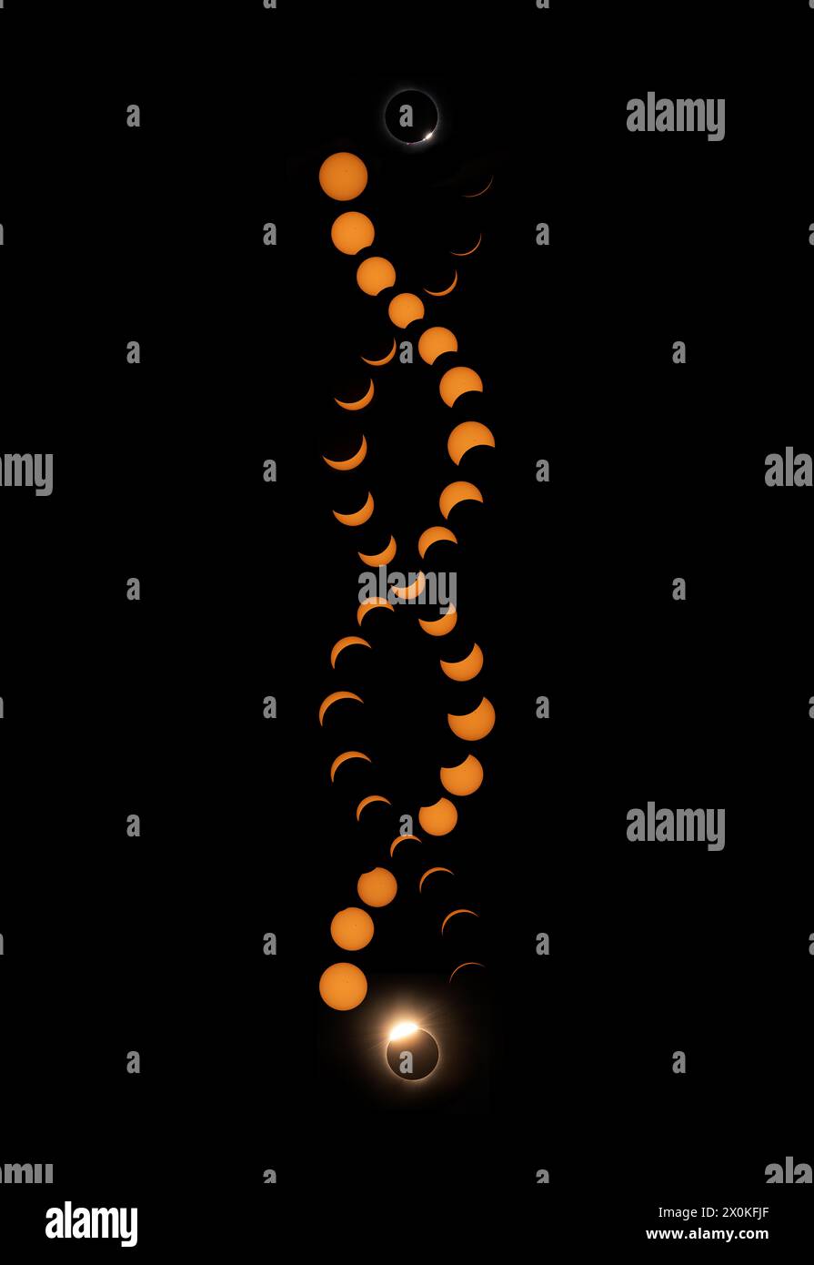 Total Solar Eclipse Composite - April 8, 2024, Waterville, Quebec ...