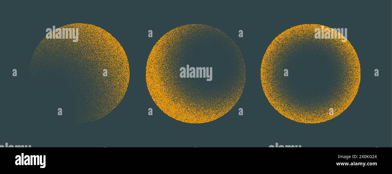 Circle dot vector pattern background digital explosion. Dot spray ...