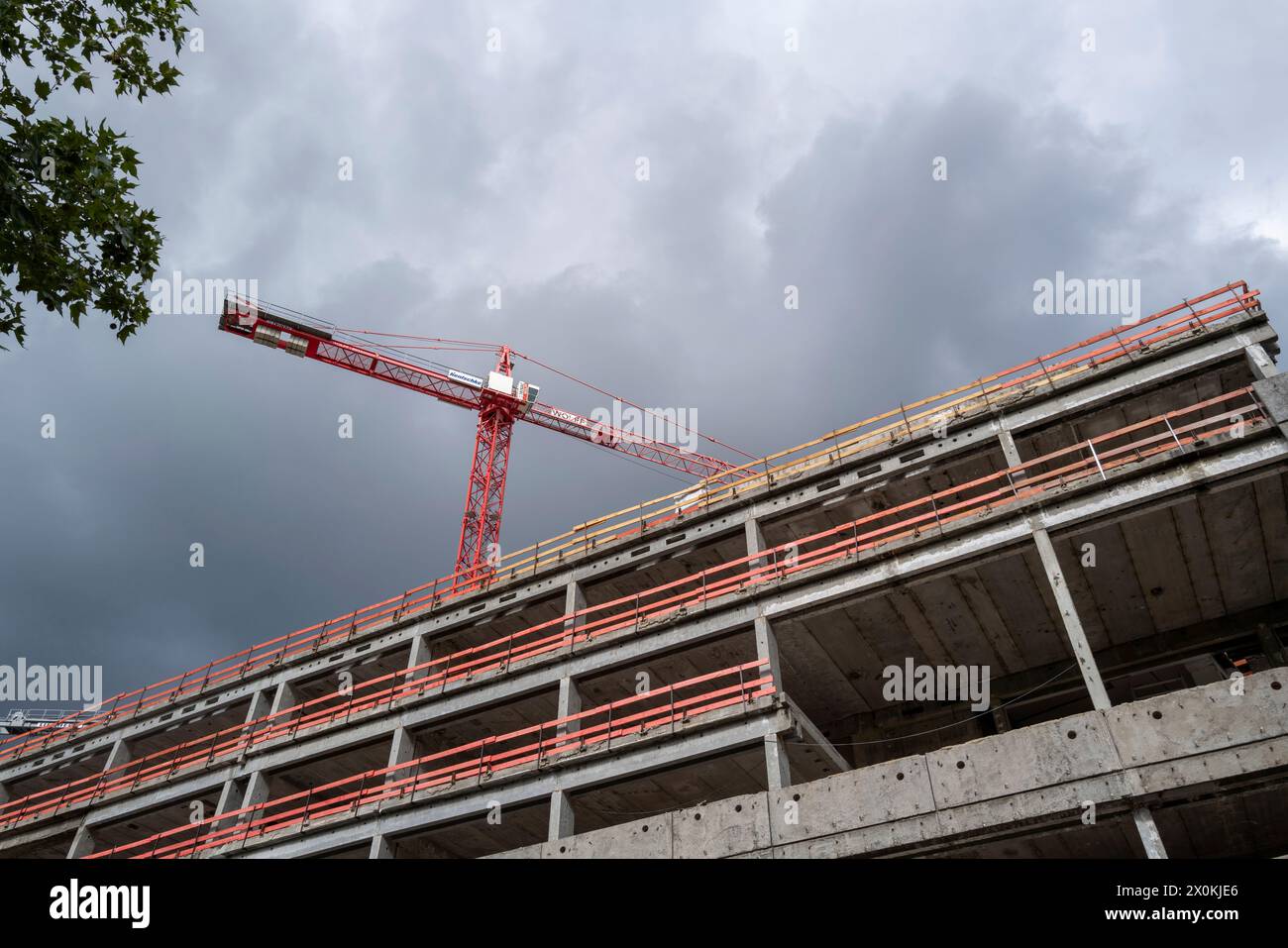 Building site, scaffolding, build Stock Photo - Alamy