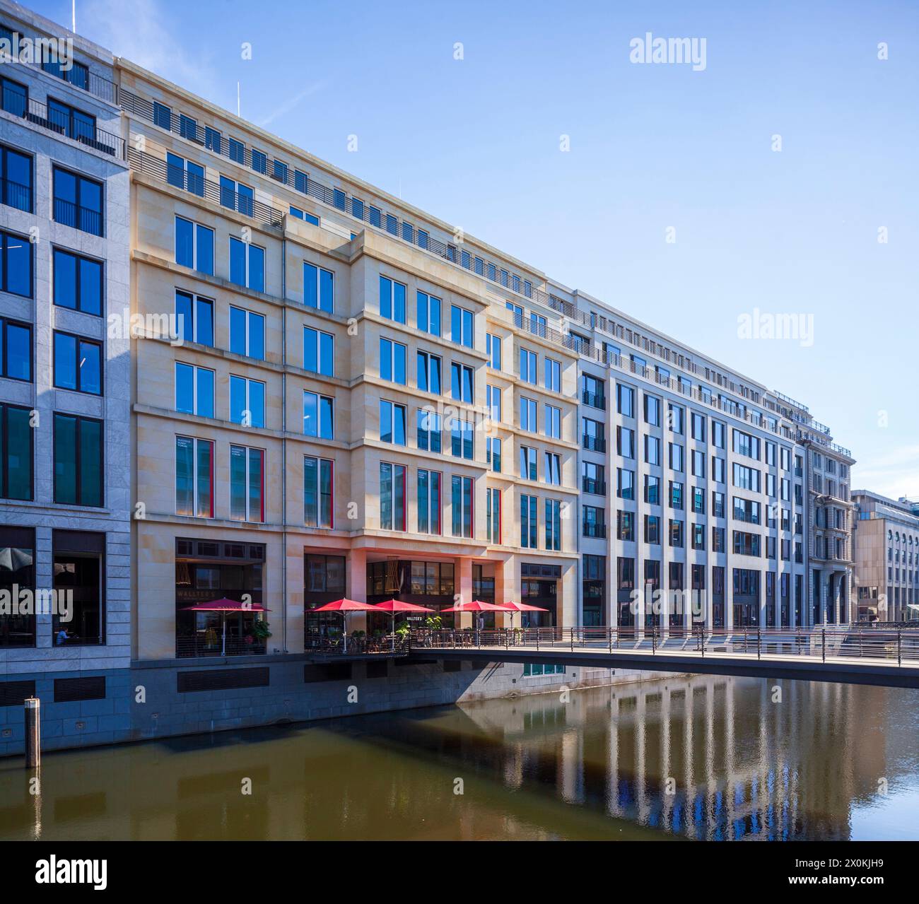 Bucerius passage between alter wall and the alsterfleet hi-res stock ...