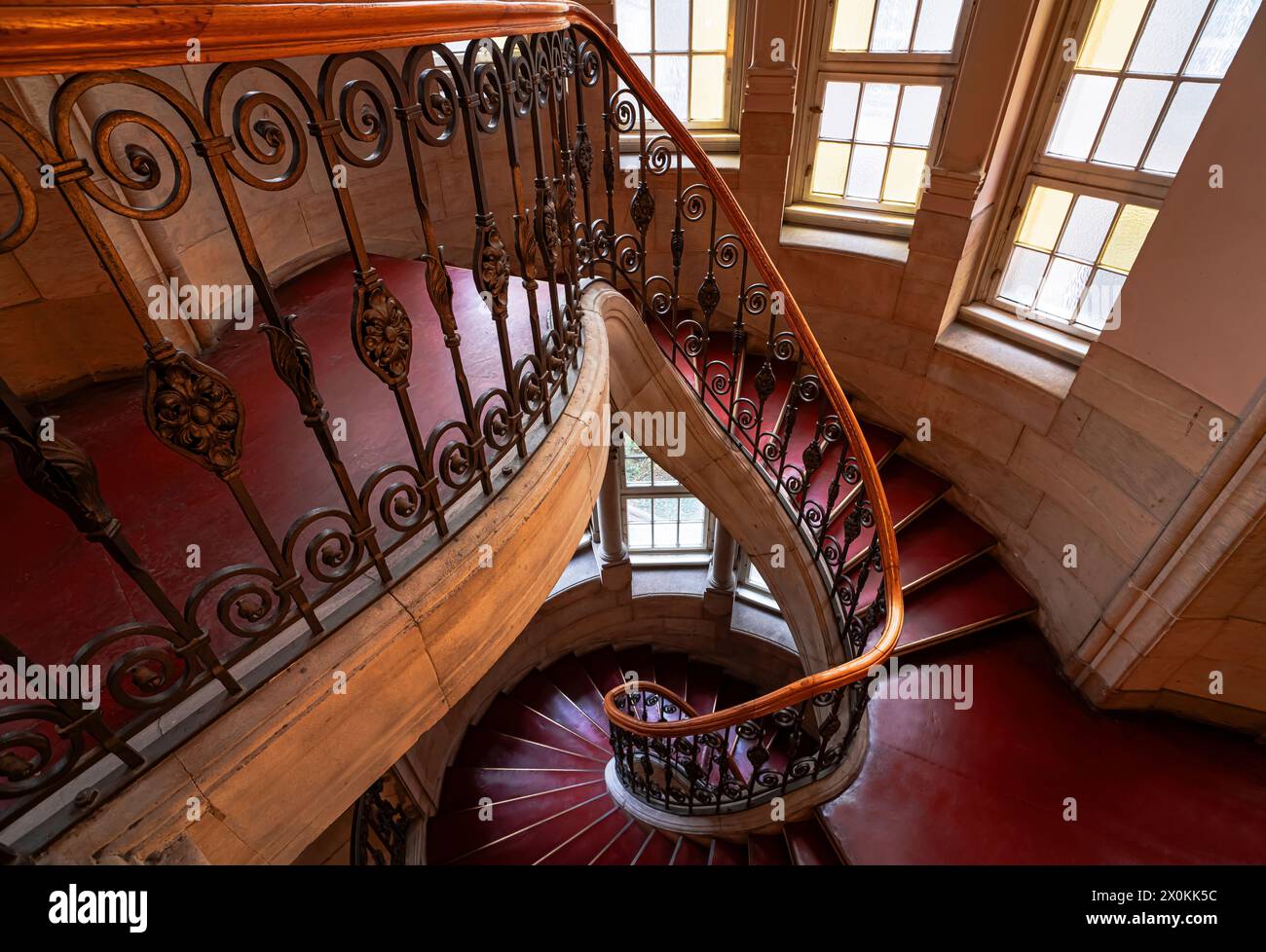 Staircase, Moabit Criminal Court, Berlin Stock Photo - Alamy