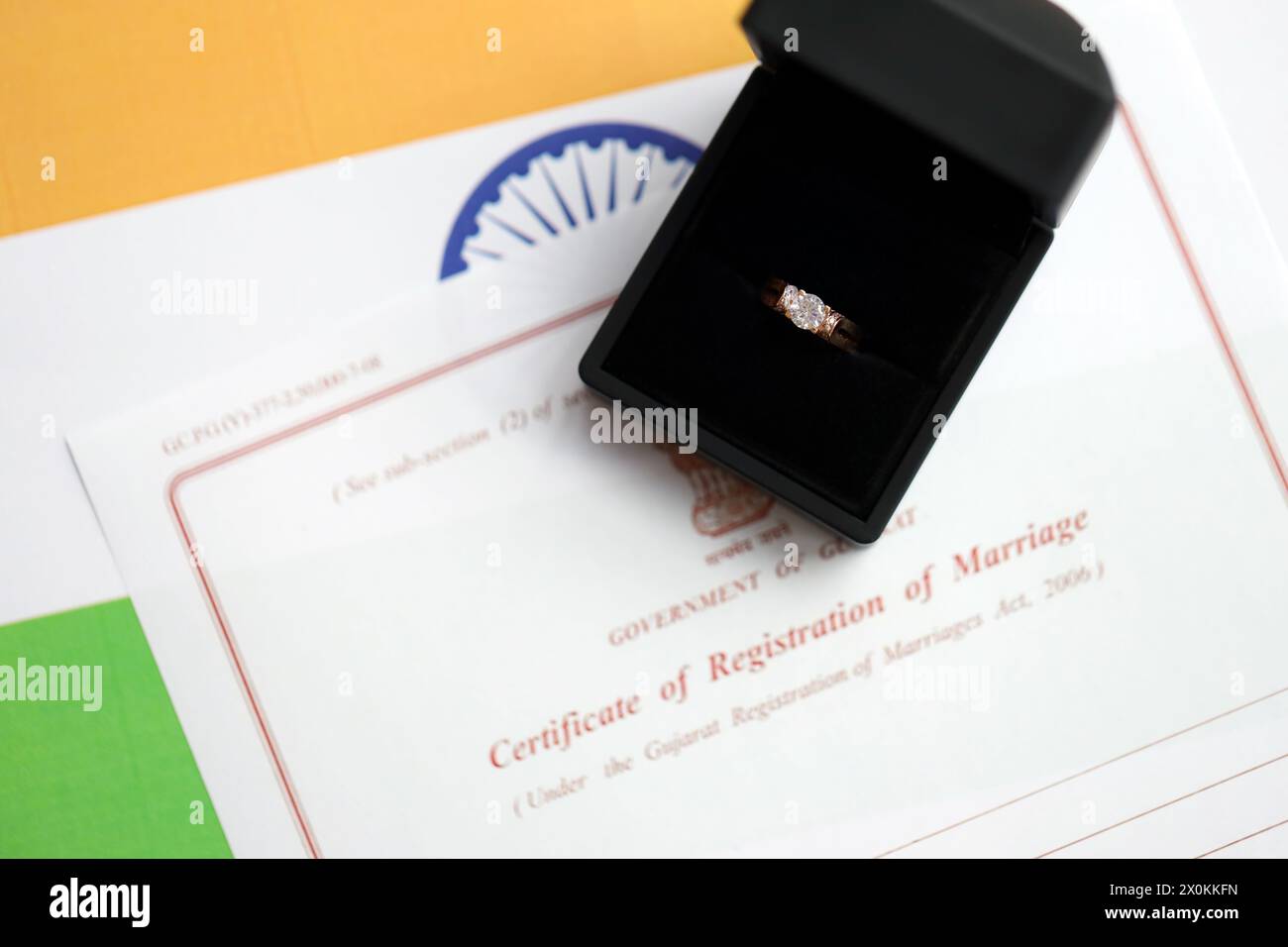 Indian Certificate of registration of marriage blank document and ...