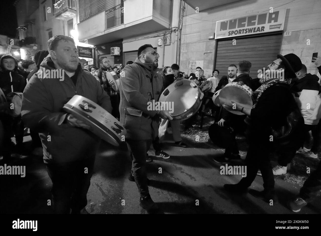 Boys play the tammorra while they go to the sanctuary of Our Lady of ...