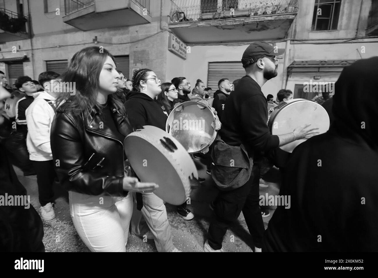 Boys play the tammorra while they go to the sanctuary of Our Lady of ...