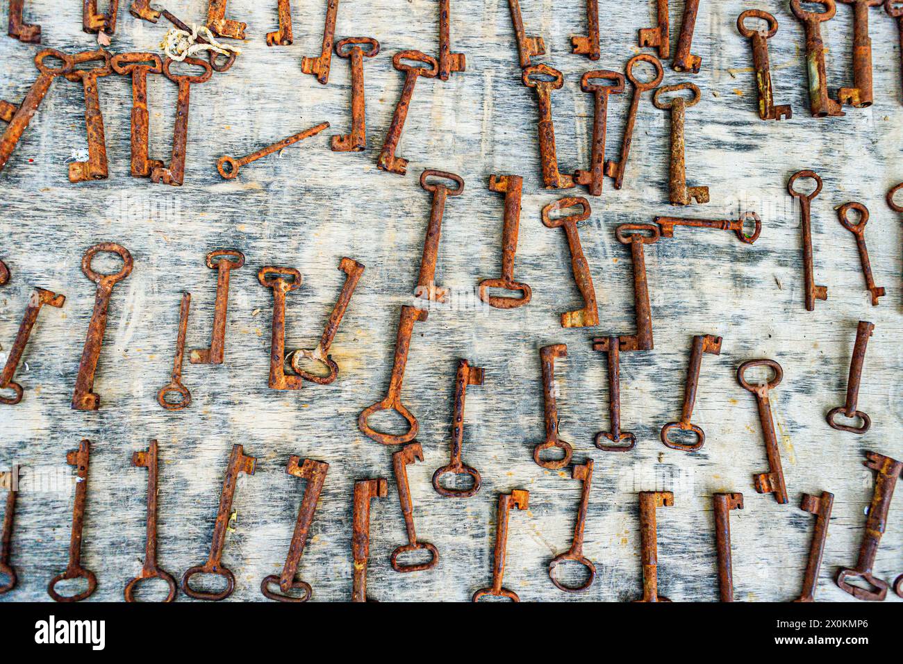Old door keys, Cappadocia, Turkey Stock Photo - Alamy