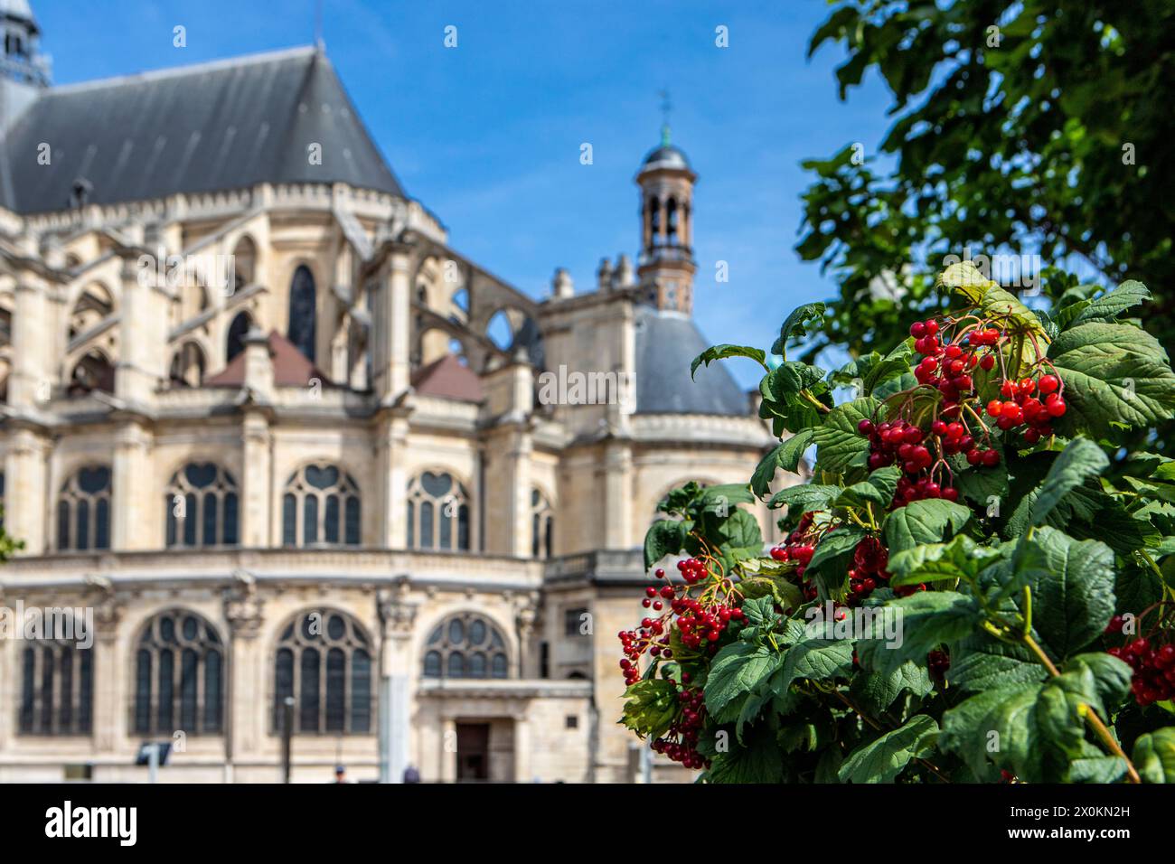 Saint-Eustache Church, Gothic church built between 1532 and 1632 with ...