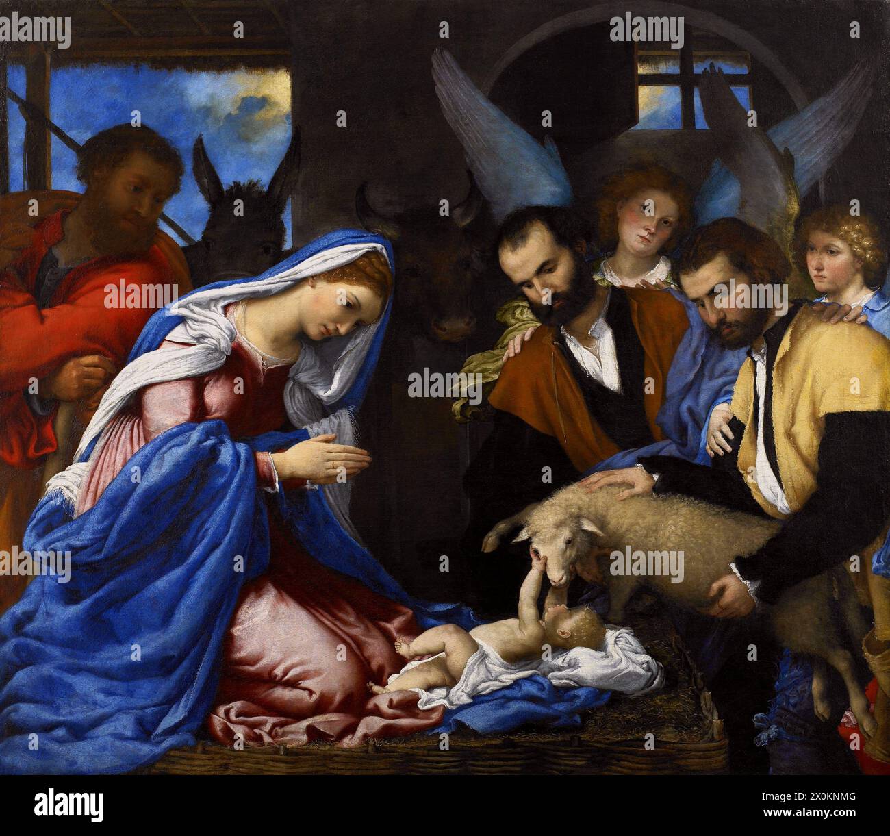 Adoration of the Shepherds is a c.1534 oil-on-canvas painting by the ...