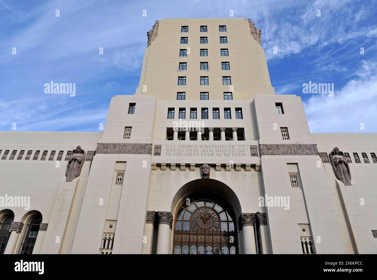 art deco, Elks Lodge, building, Los Angeles, California, USA Stock ...